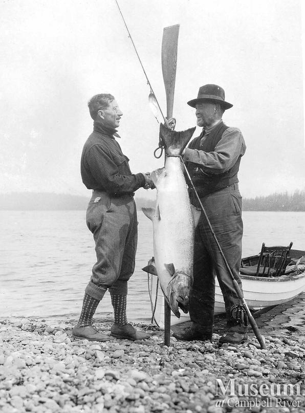 Dr. Wiborn and William E. Humphrey with catch | Campbell River Museum ...